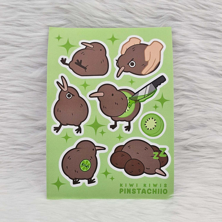 Kiwi Funny Waterproof Stickers – Pinstachiio