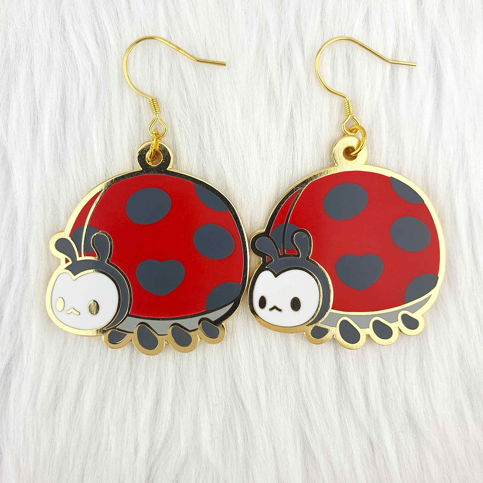 *BIG* Ladybug Earrings – Pinstachiio