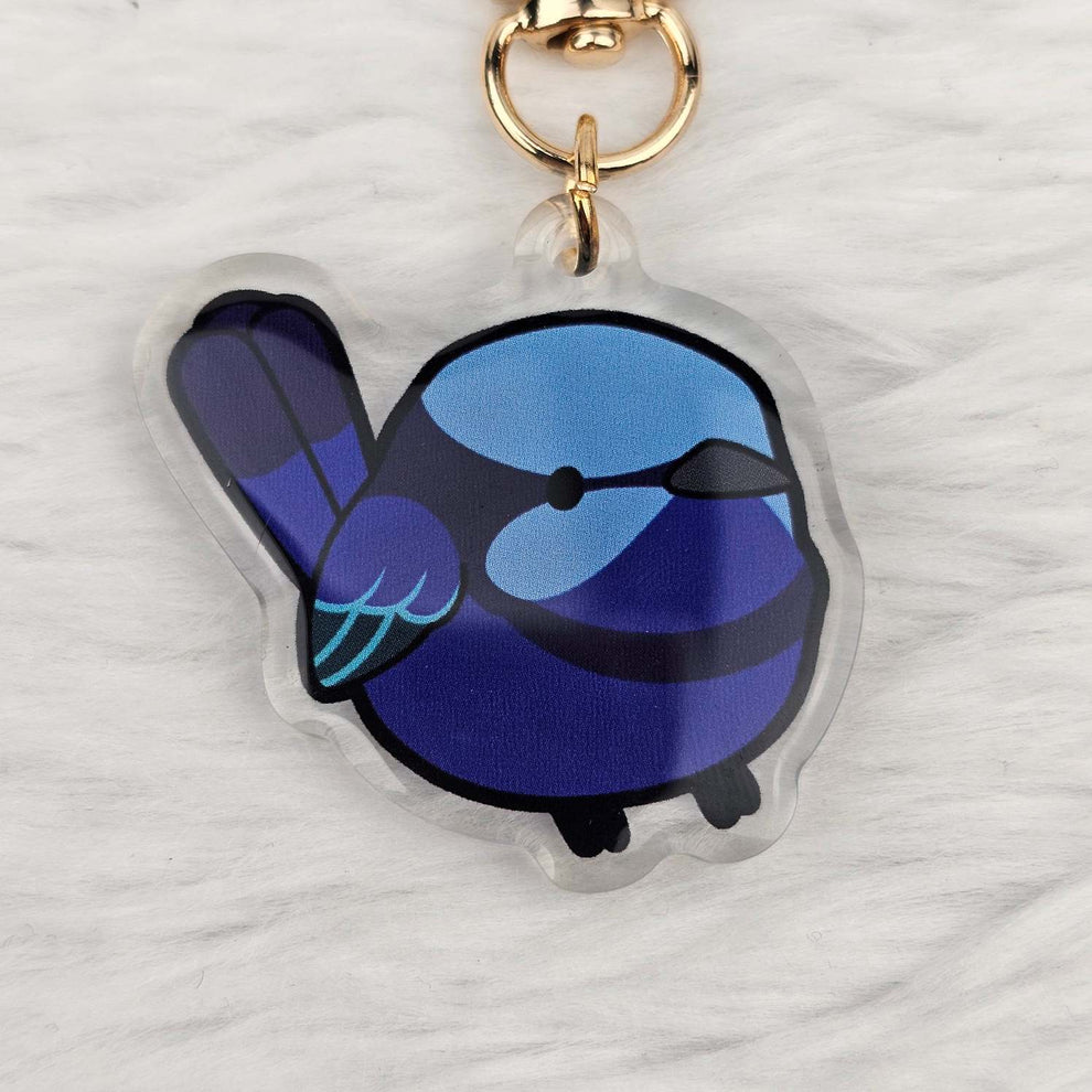 Splendid Fairy Wren Keychain/Charm – Pinstachiio